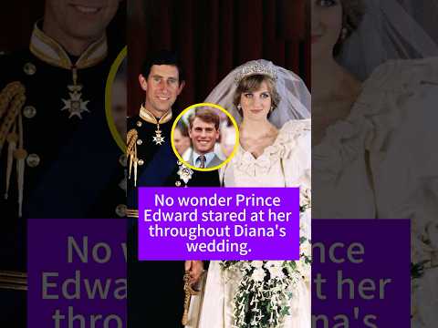 No wonder Prince Edward stared at her throughout Diana's wedding. #Diana #PrinceEdward #KingCharles