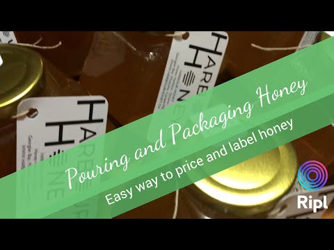 Pouring and Packaging Honey - Tips for Labeling Honey Jars & Honey Products - Beekeeping 101