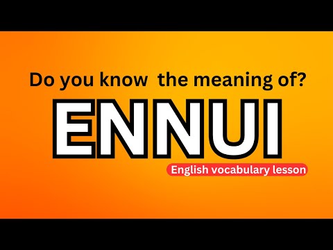 ennui meaning | What is the meaning of ennui? | ennui definition