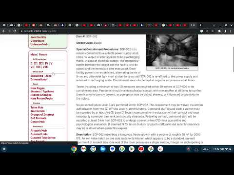 Reaing SCP wiki part 1 SCP-001 And SCP-002