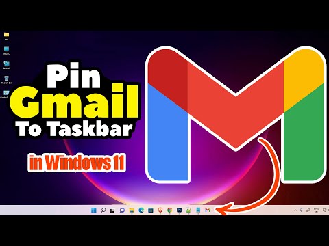 How To Pin Gmail To Taskbar in Windows 11 PC or Laptop