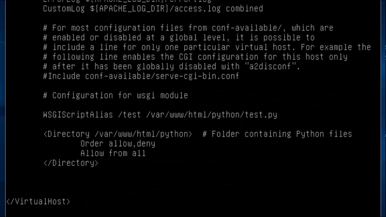 Embedding Python In Apache2 Web Service using wsgi - Linux