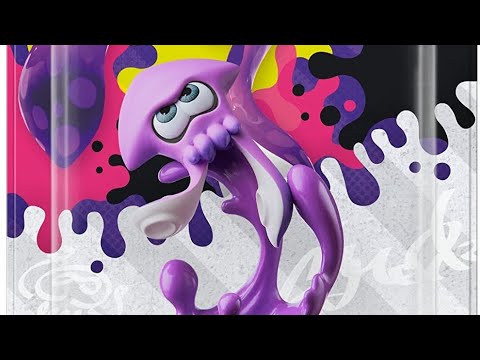 Splatoon 2 purple squid Amiibo unboxing.
