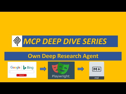 MCP Deep Dive Series : Building Own Deep Research Agent