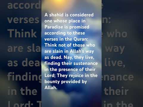 What is Shaheed Means in Islam👆