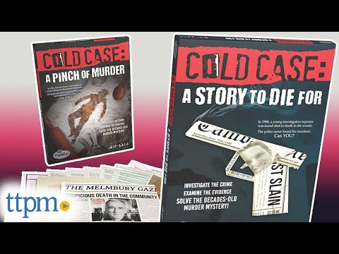 Cold Case: A Story to Die For & A Pinch of Murder Games from ThinkFun Review 2021 | TTPM Toy Reviews