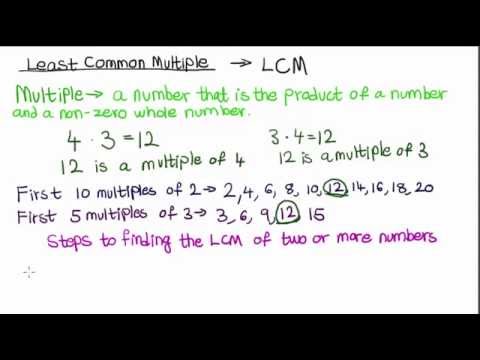 Lesson 27 Least Common Multiple