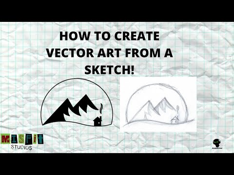 How to create a vector image from a sketch!