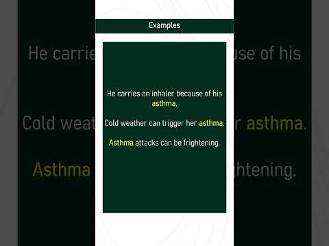 asthma # Expand Your English Vocabulary