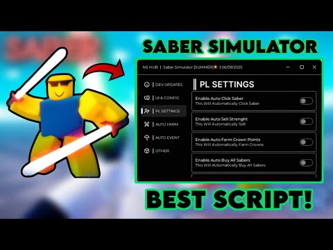 SABER SIMULATOR SCRIPT | AUTO FARM BOSSES, AUTO SUMMER EVENT, AUTO UPGRADES & MORE! | *FREE*