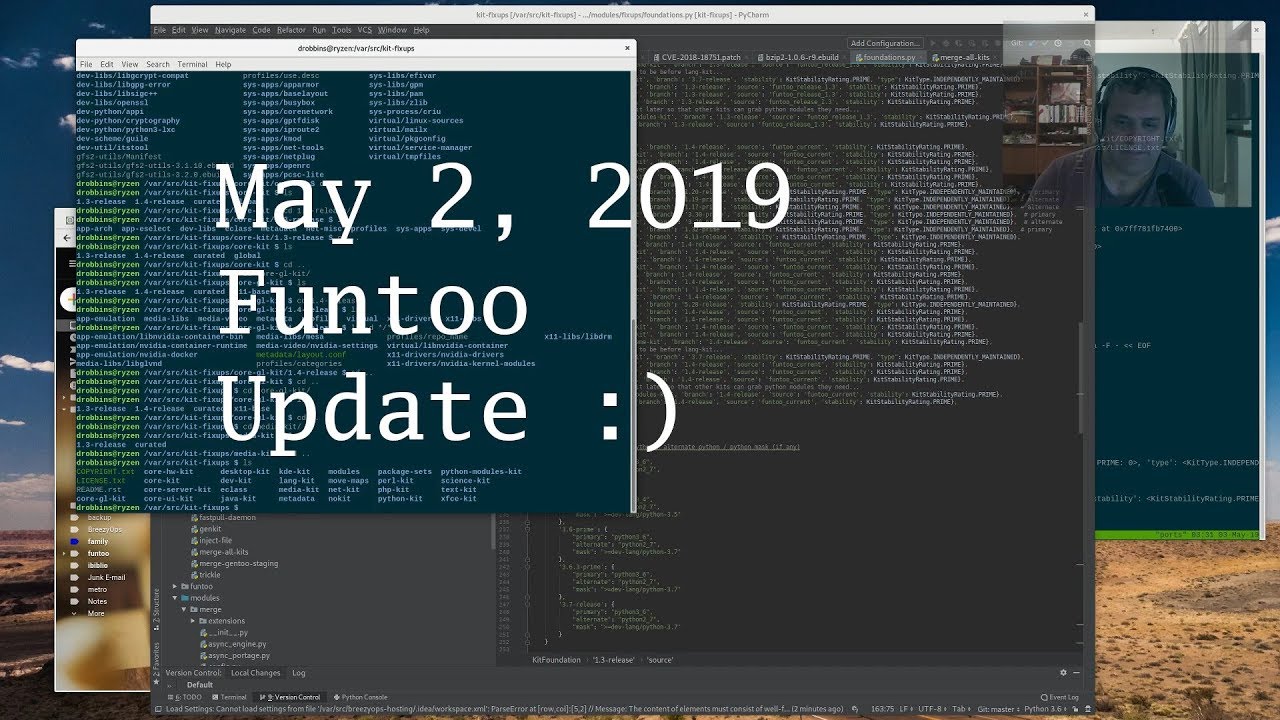 Funtoo May 2, 2019 Update!