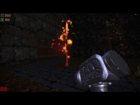 Doomsday Engine 2.x - Hexen Xmas Tree burning test.