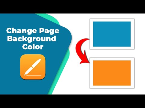How to change page background Color in Apple Pages iCloud