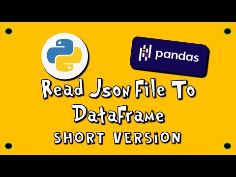 Learn Pandas Read JSON File to DataFrame SV 11 - Mind Luster