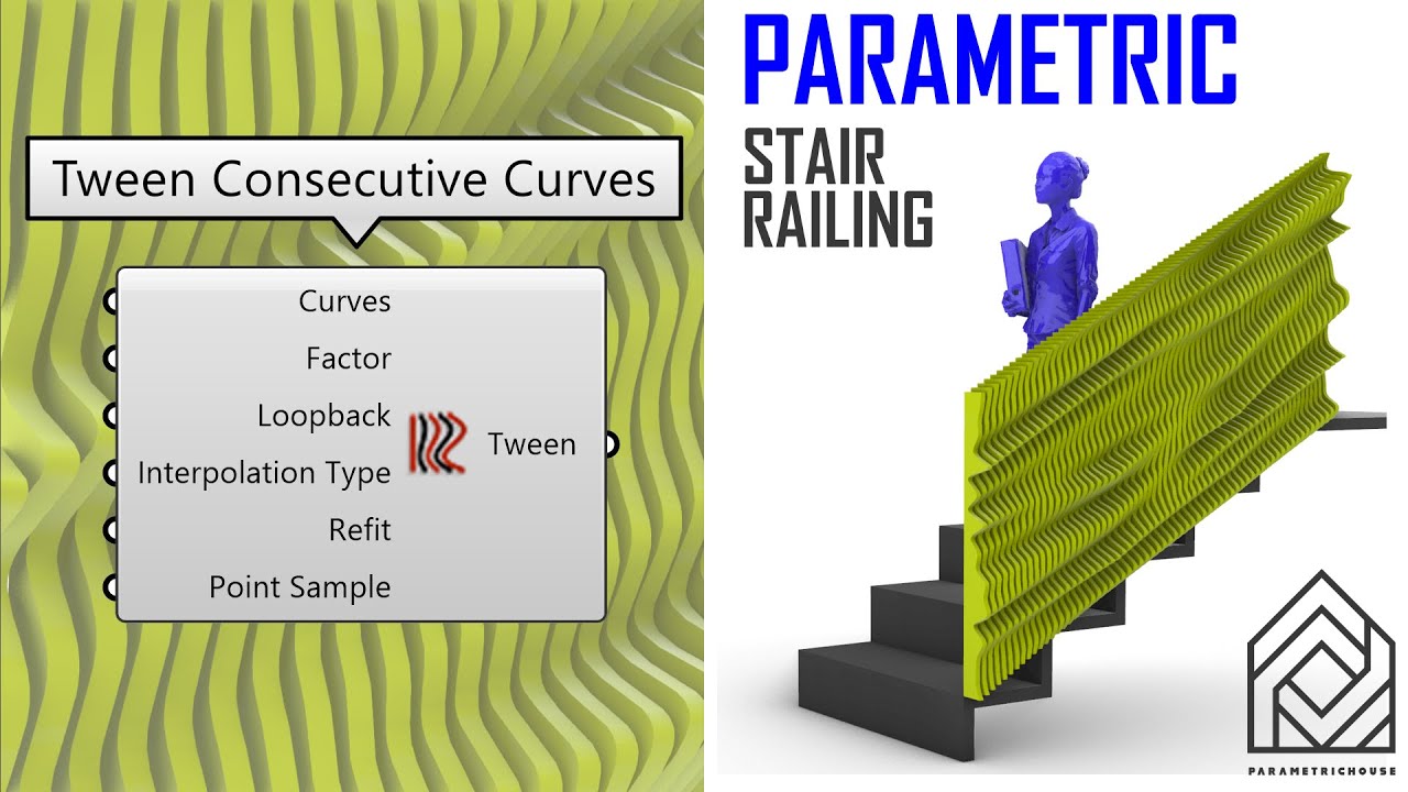 Grasshopper Tutorial (Parametric Stair Railing)