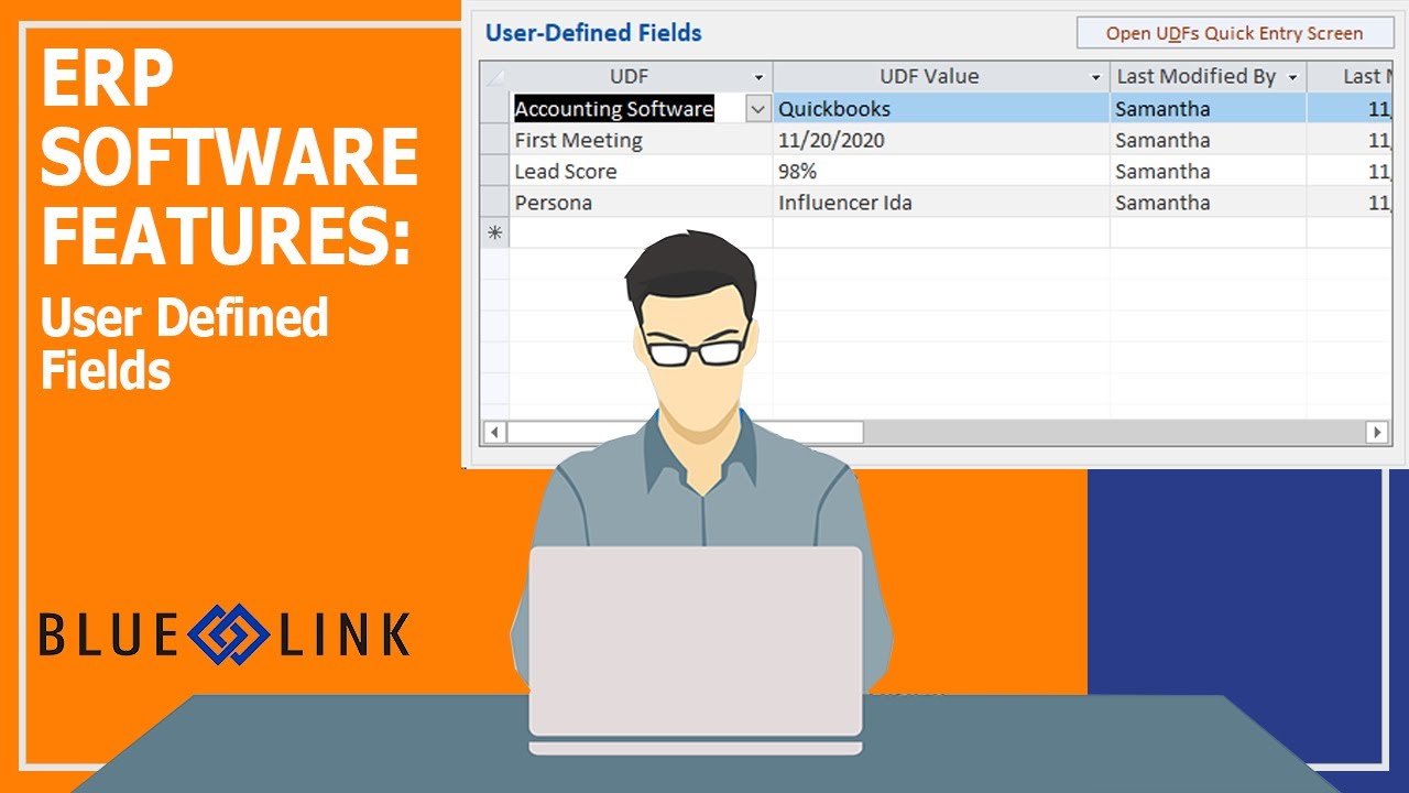 ERP SOFTWARE FEATURES: User Defined Fields