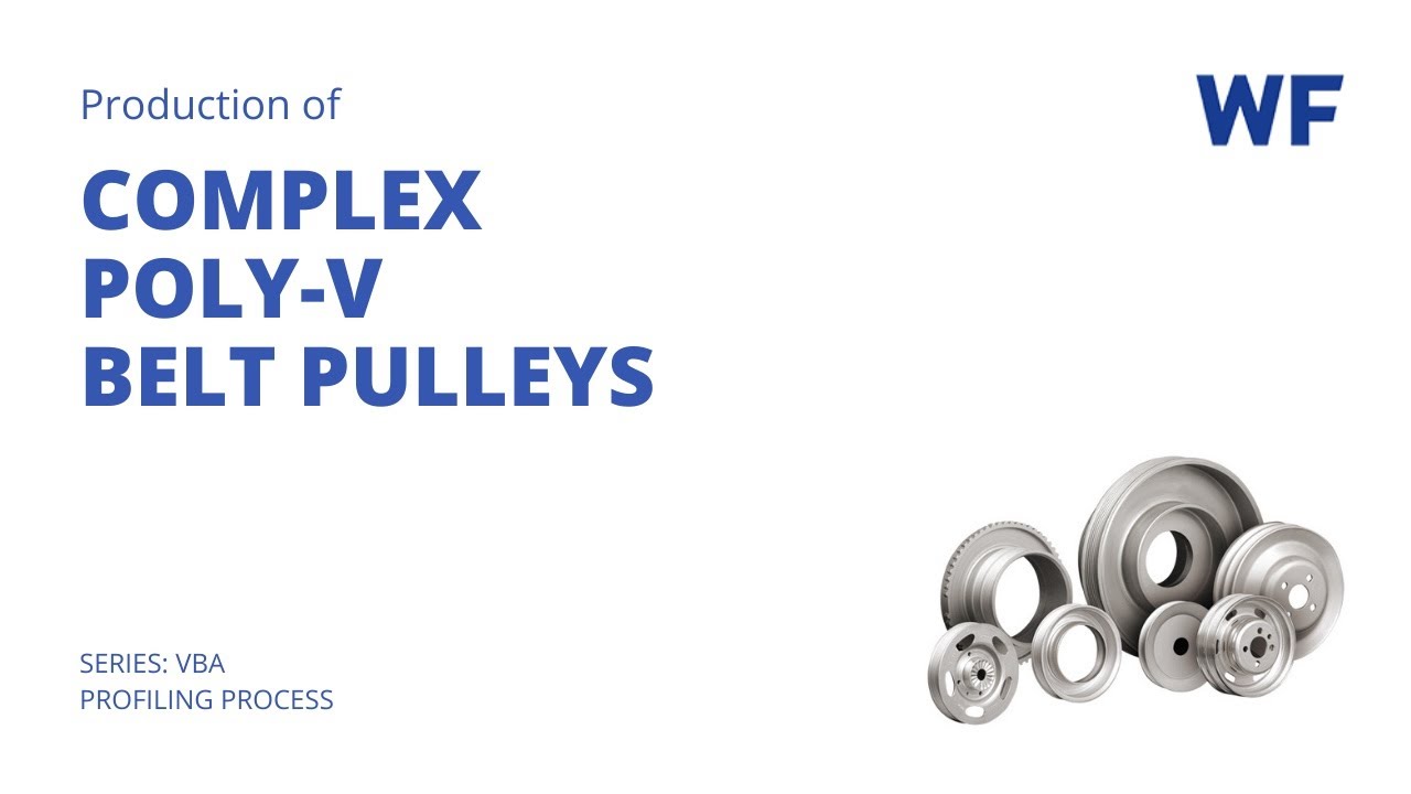 Production of poly-V belt pulleys [Series: VBA]