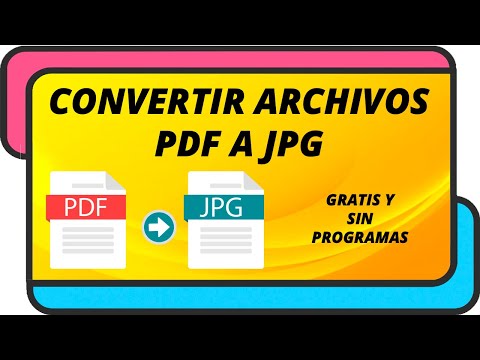 Como convertir archivos PDF a JPG | Gratis y sin programas