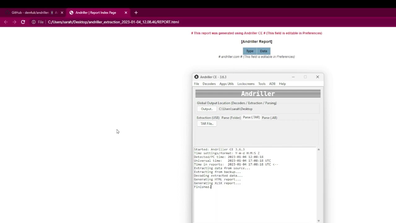 Andriller Wakthrough