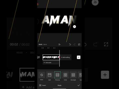 Cinematic Name Reveal In Capcut Video Editing #shorts #capcut #edit