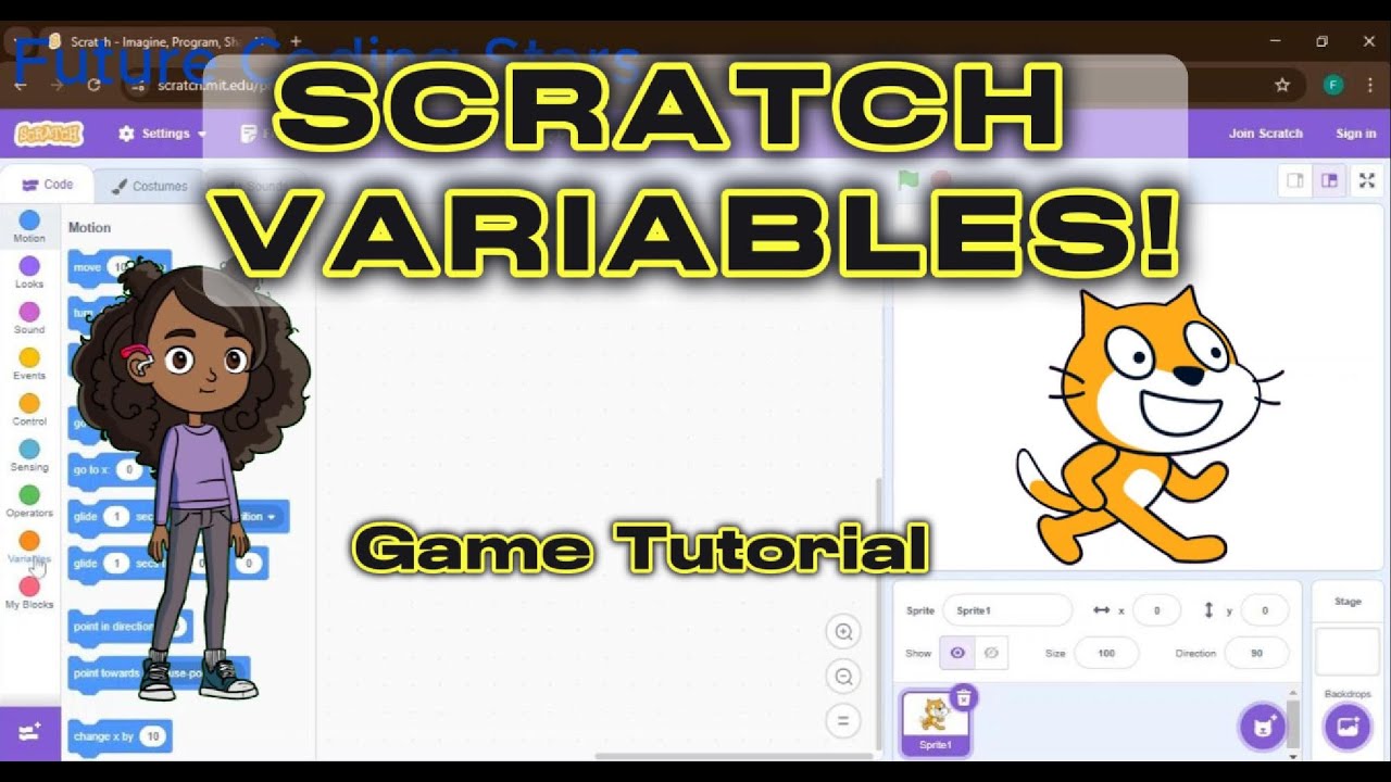 1- Scratch Tutorial: Variables, ping-pong Game, Coding for Kids #games #gamedev #gamedevelopment