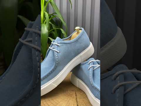 Sleek Blue Casual Detailed Shoes