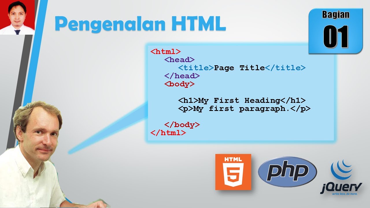 Pemrograman Web Materi 01 Pengenalan HTML