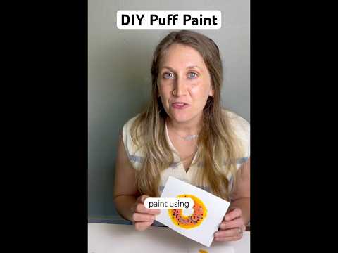 DIY Fluffy Puff Paint: Shaving Cream & Glue Magic