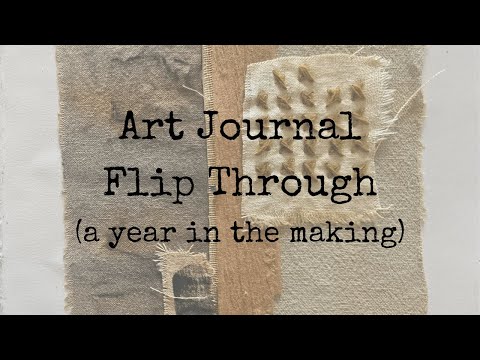 Mixed Media Art Journal Flip Through + Bonus