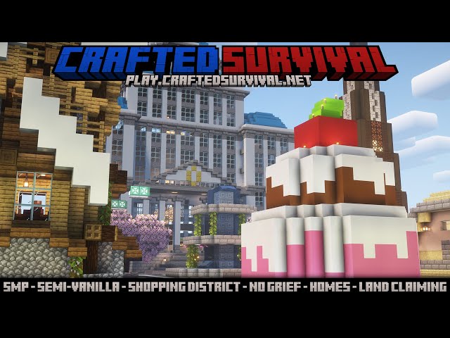 Crafted Survival SMP Minecraft Server