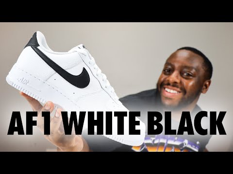 Nike Air Force 1 '07 White Black On Foot Sneaker Review QuickSchopes 749 Schopes CT2302 100
