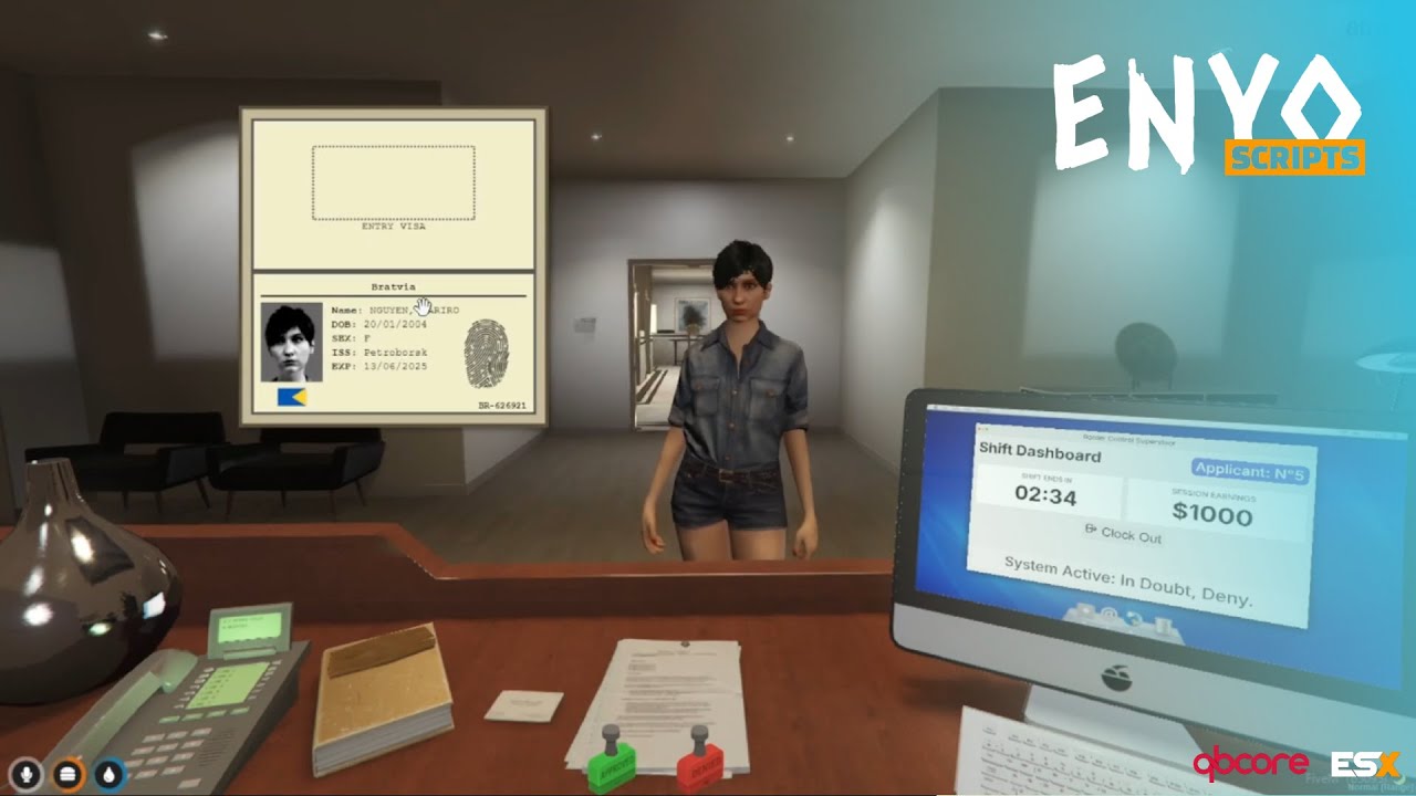 Immigration Officer Checkpoint Simulator Job [STANDALONE] [NEW] - FiveM ...