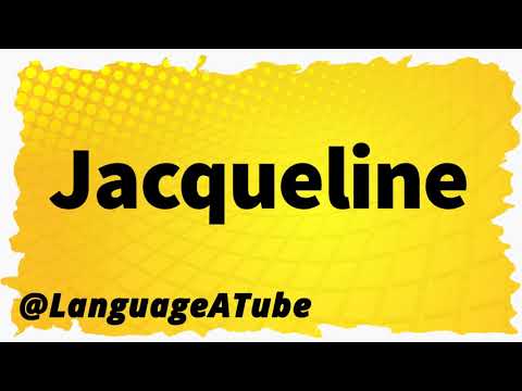 Jacqueline Pronunciation ⚡️ How To Pronounce Jacqueline!