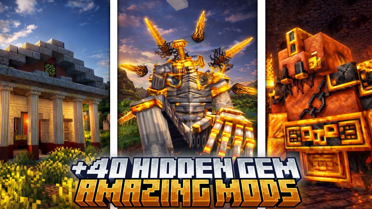 TOP +40 HIDDEN GEM Minecraft Mods That are Actually INSANE! [+1.20.1, +1.21.1 | Fabric / Forge]