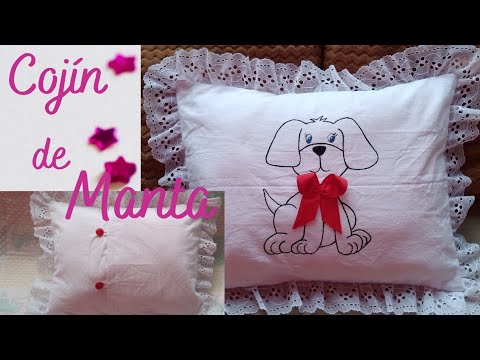 Como hacer un Cojin de Manta /Manualidades con tela