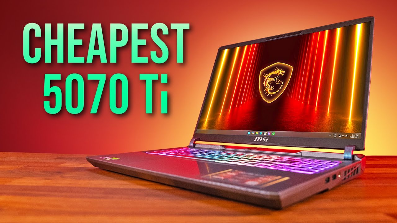 Cheapest RTX 5070 Ti Gaming Laptop has a Problem - MSI Vector 16 Review