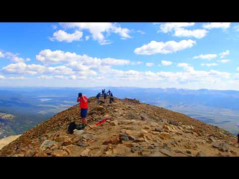 Summit of Mount Elbert (4401m) in the Collegiate Peaks (Sawatch Range, Colorado)