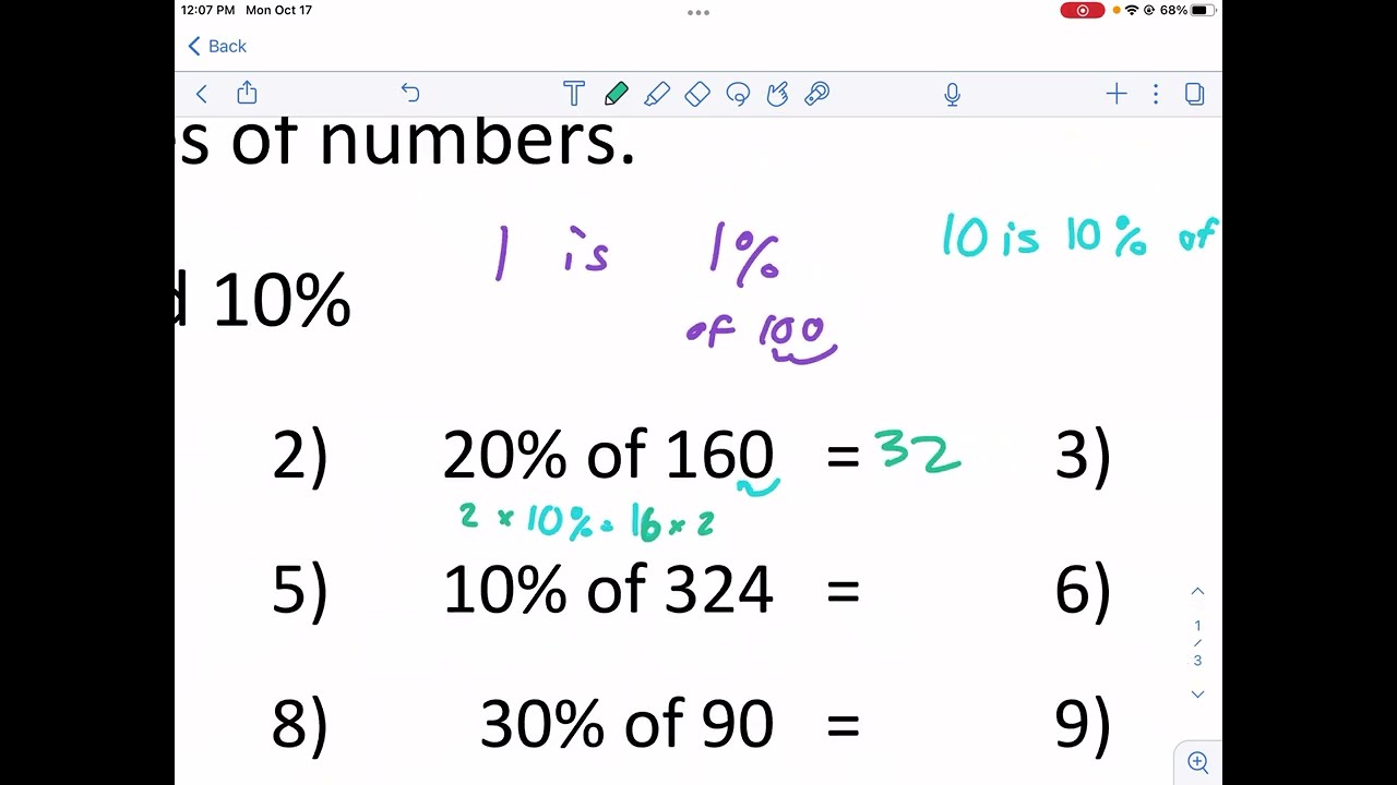 Math-Salamanders: Finding Percentages Sheet 3