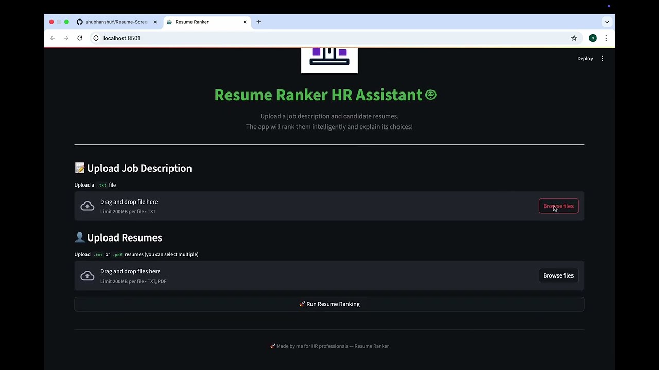 Resume Screening Agent
