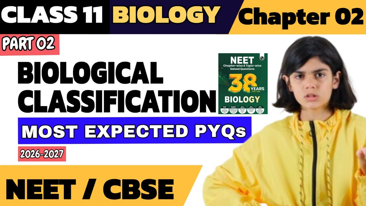 Biological Classification NEET PYQs | Last 33 Years Class 11 Biology Questions | NEET 2026 Revision