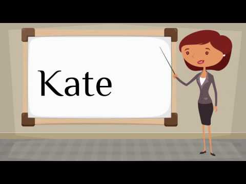 How do you say 'Kate' in Spanish?