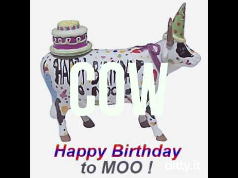Cow song (With the word cow)