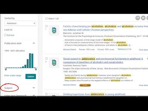 Social Work: Finding Dissertations