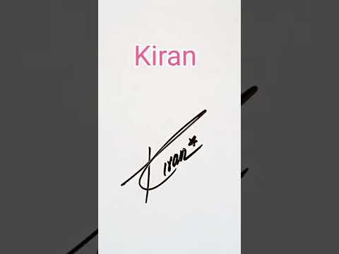 Kiran name signatures#shorts#signature