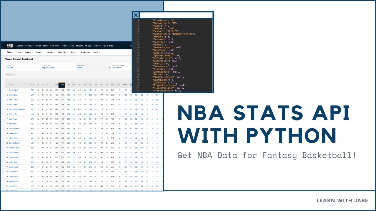 How to Scrape NBA Stats API with Python
