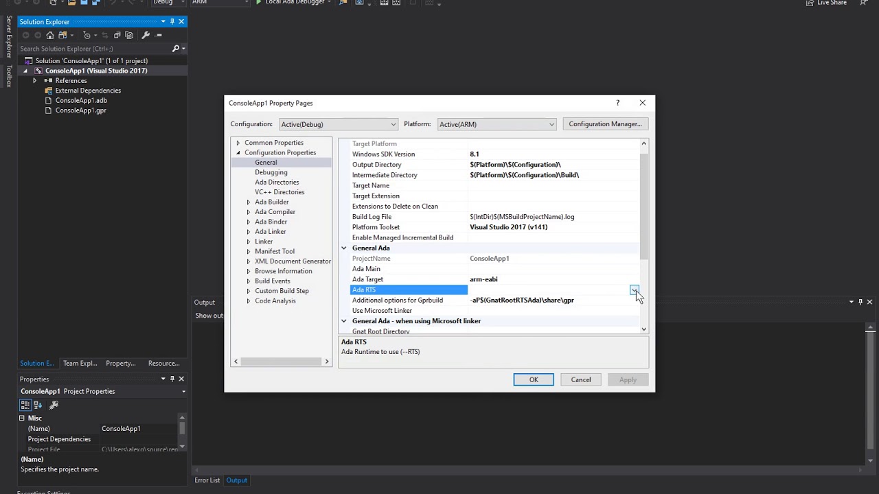 VisualAda - ARM Toolchain