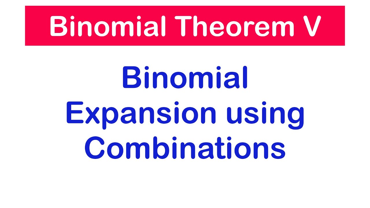 Binomial Expansion Using Combinations | SHS 1 ELECTIVE MATH