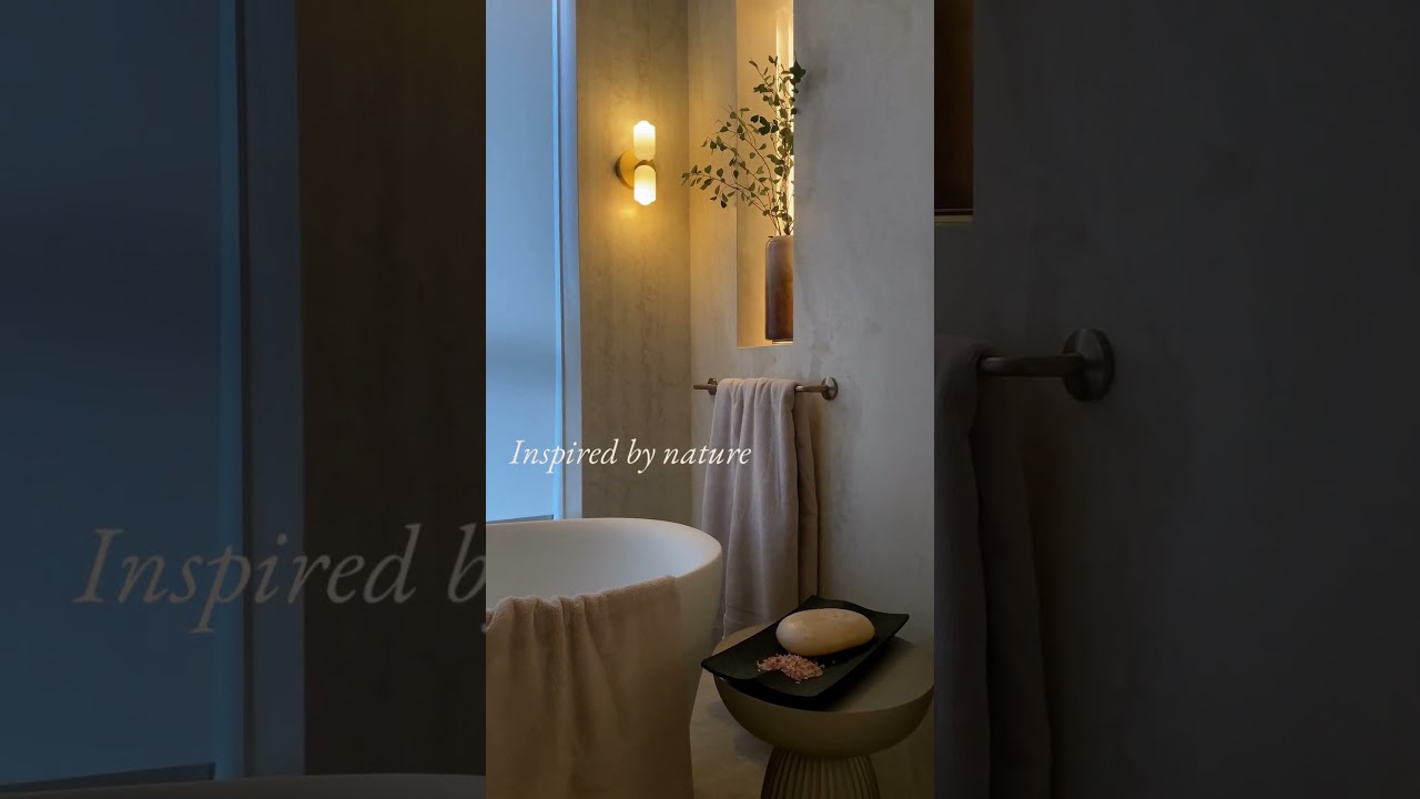 Enjoy a spa-like atmosphere in your home sanctuary 🛁