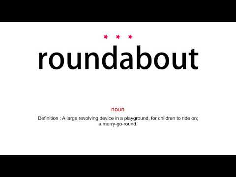How to pronounce roundabout - Vocab Today