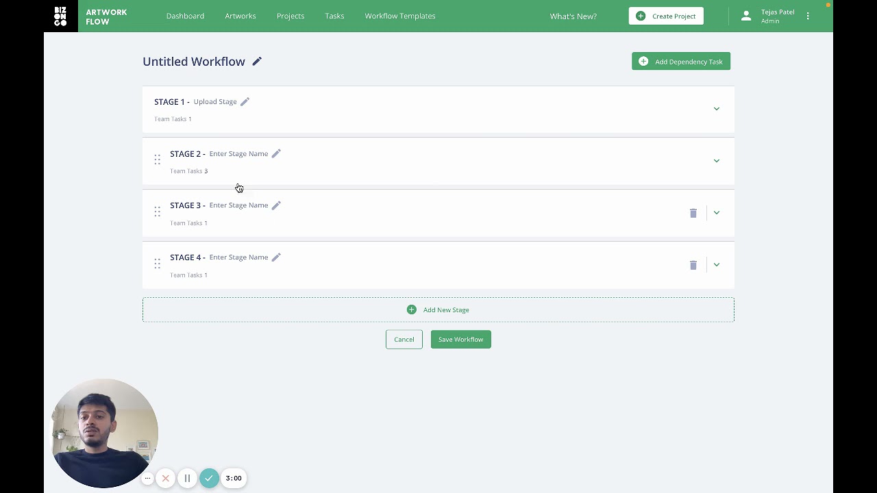 Creating a Workflow Template